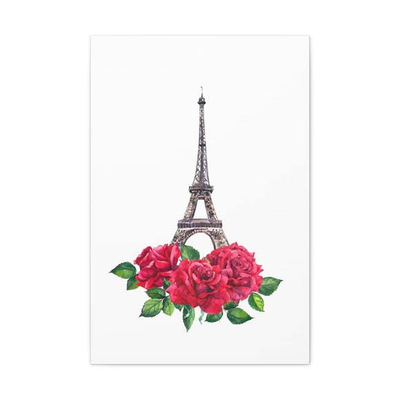 Express Your Love Gifts | Art | Eiffel Tower Red Rose Paris ...